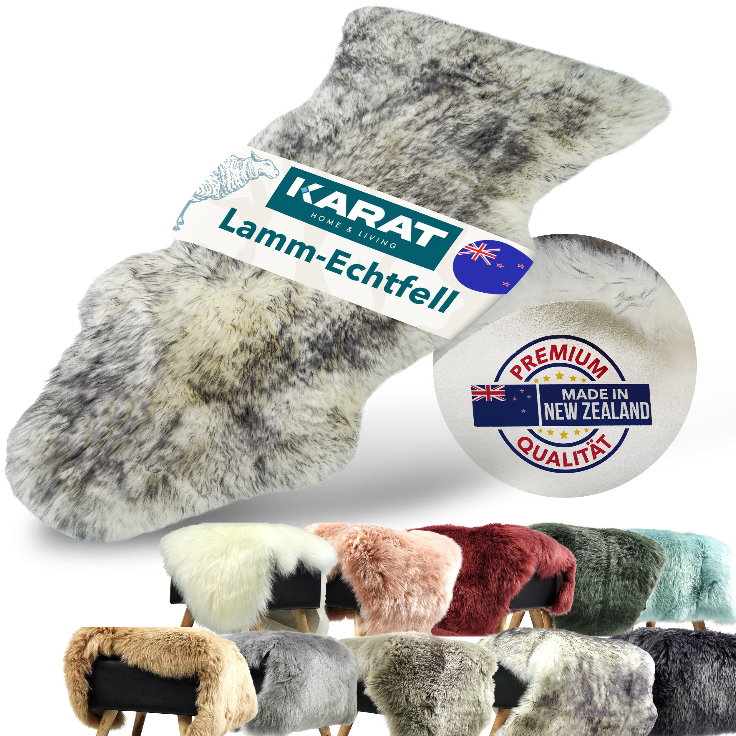 Peau de mouton Audrey | Qualité Premium certifiée | Personnalisable