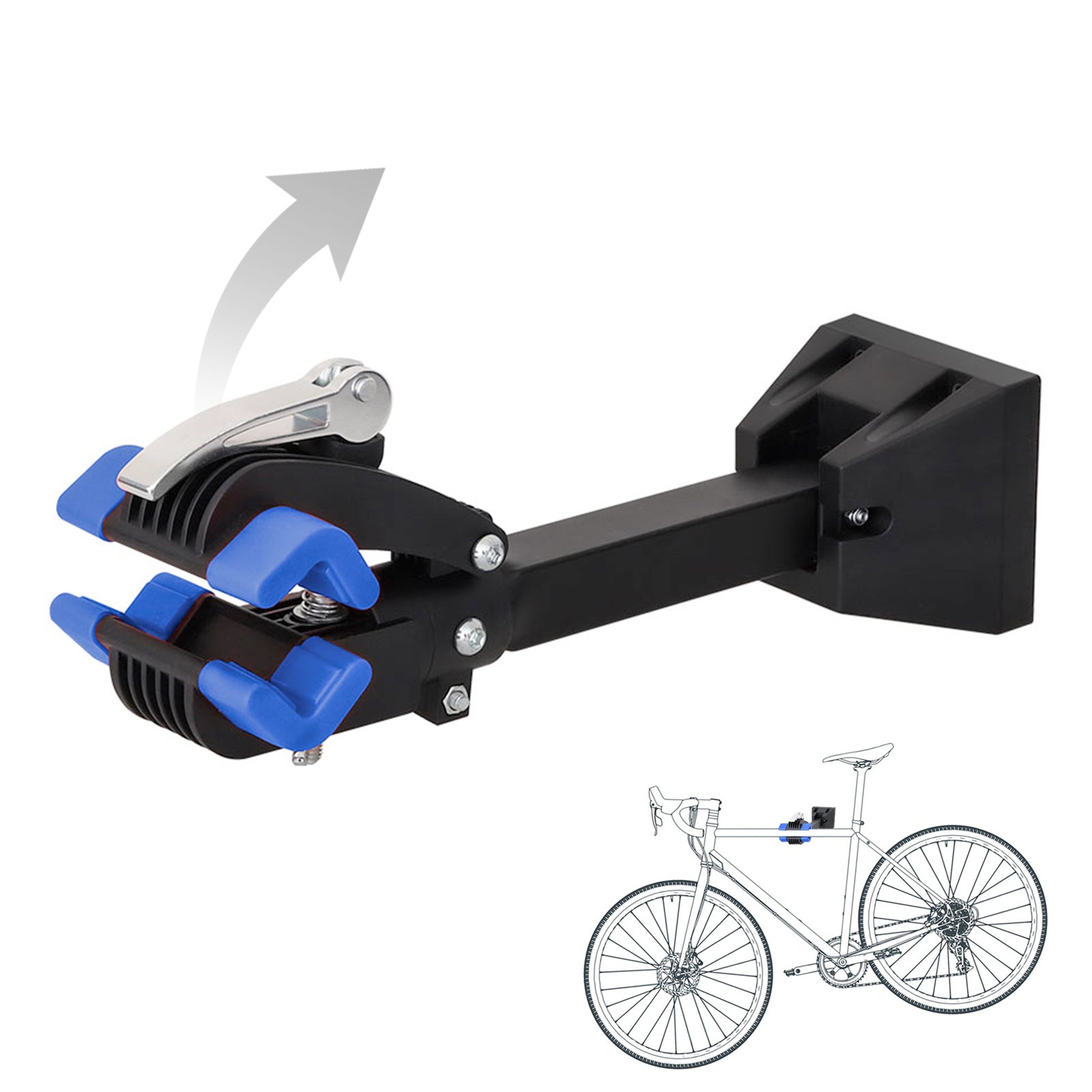 Support mural pour vélo | Levin | Compatible avec la plupart des cadre