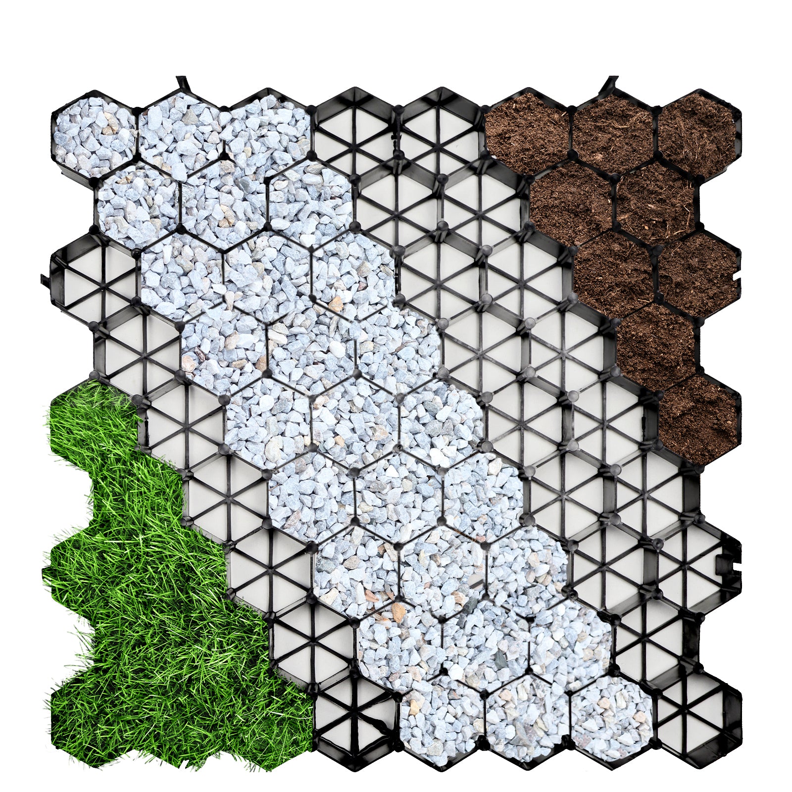 Grille à gazon | Plaque de paddock pour renforcer le sol | Matériau ré