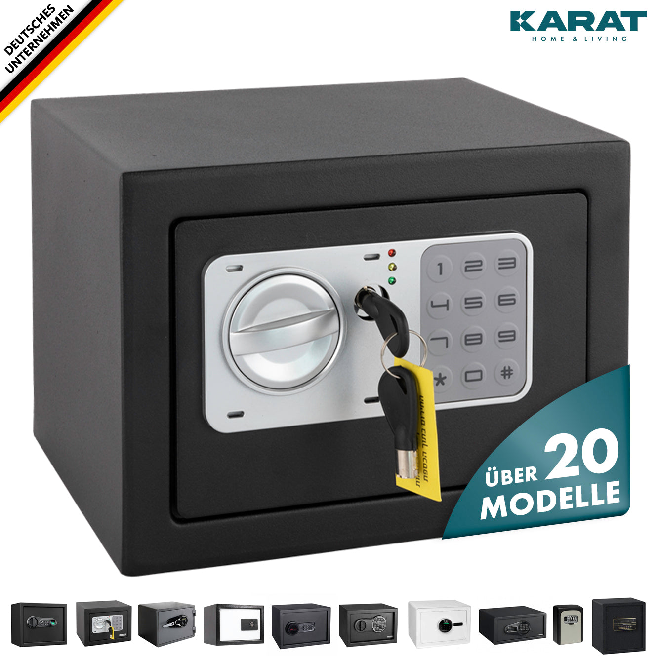 Coffre-fort en acier allié mural ou à poser | Protection fiable et ran